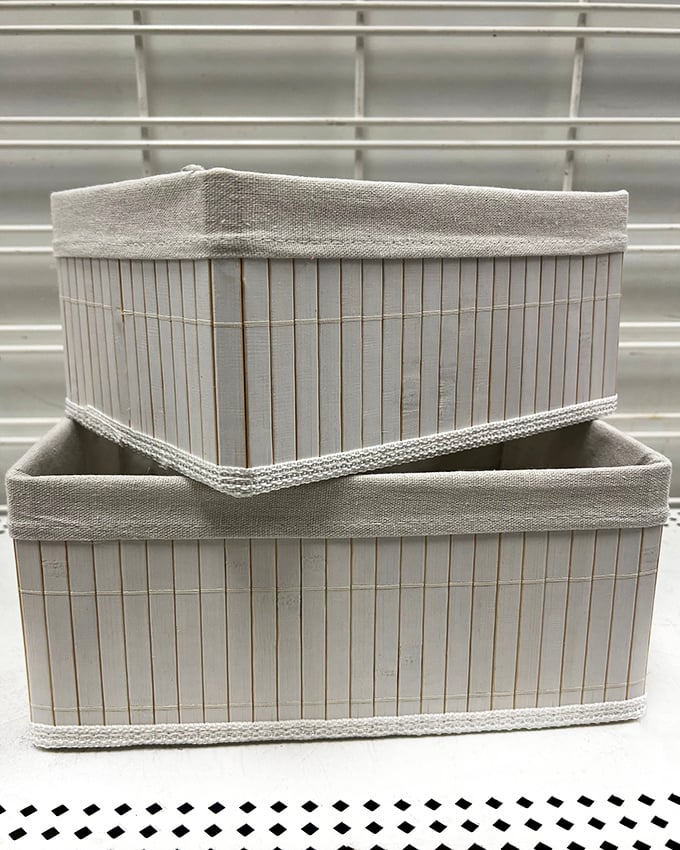 Minimalist chic meets maximum organization. These bamboo storage boxes bring order to chaos with a clean, Scandinavian-inspired aesthetic.