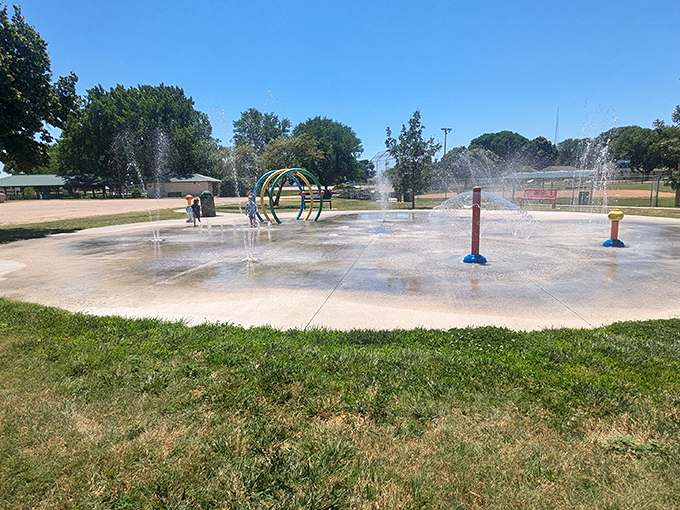 Summer splash pads provide relief when Nebraska heat makes you question every life decision that led here.