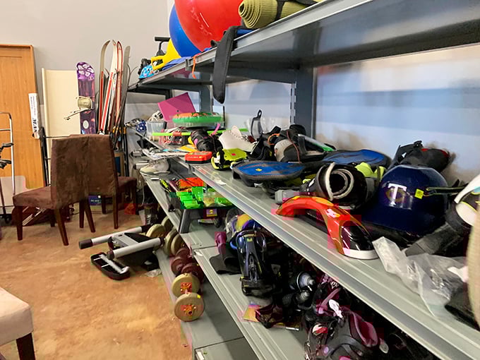 Sports equipment that survived someone else's abandoned fitness resolutions, ready to inspire yours for pocket change.