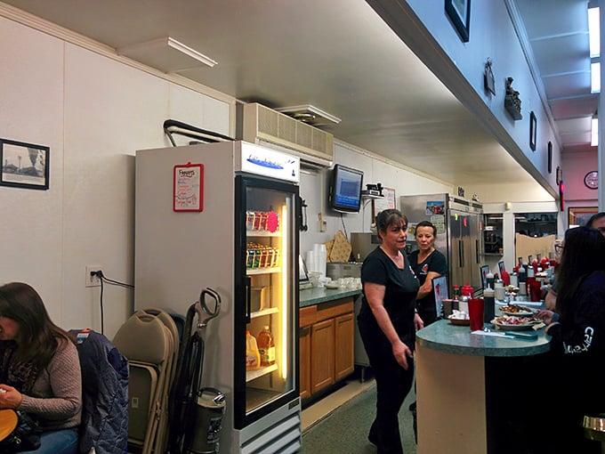 Where breakfast magic happens. The staff moves with the practiced efficiency of people who know exactly what you need.