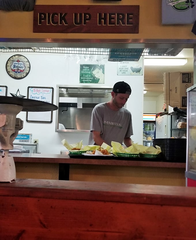 Where the magic happens&mdash;a kitchen pass that's all business, serving up plates that make the journey from kitchen to table in record time.