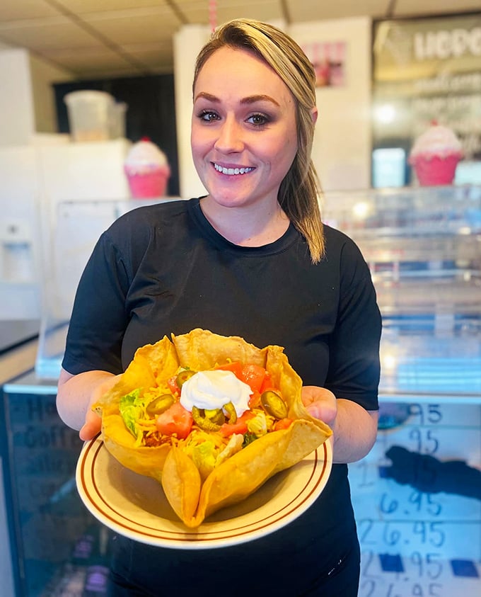 Service with a smile and a taco salad that's practically architectural. The staff's enthusiasm for their food is as genuine as the flavors.
