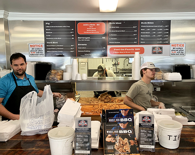 The staff moves with the practiced efficiency of people who know they're not just serving lunch, but preserving tradition.