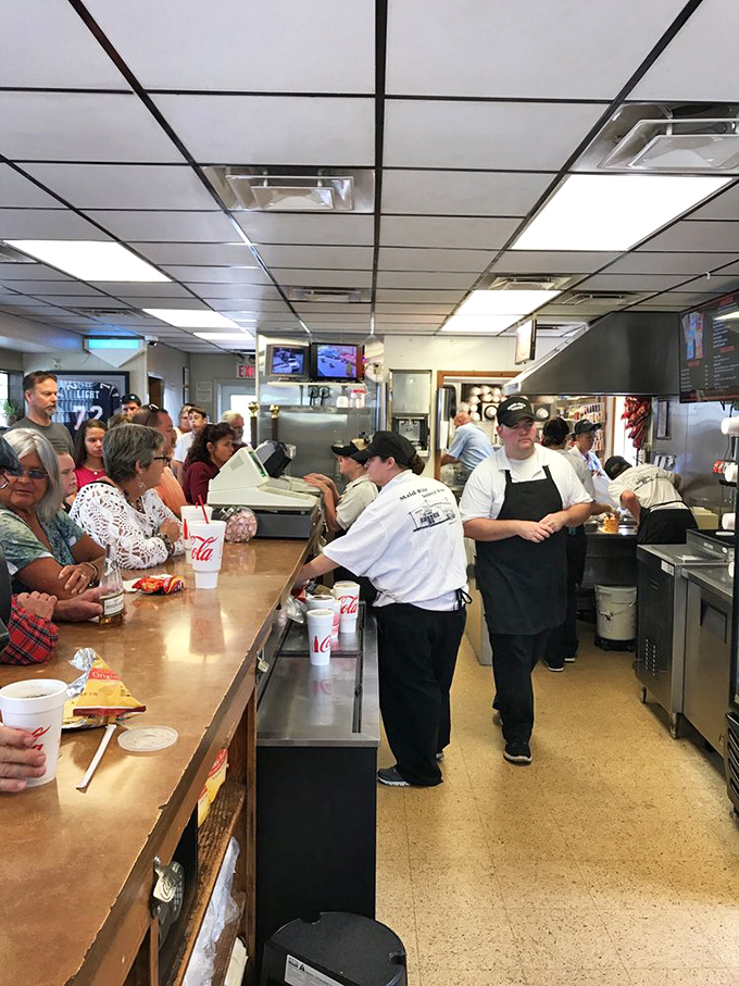 Where the magic happens&mdash;efficient, friendly service from staff who've perfected the choreography of feeding hungry Ohioans for generations.