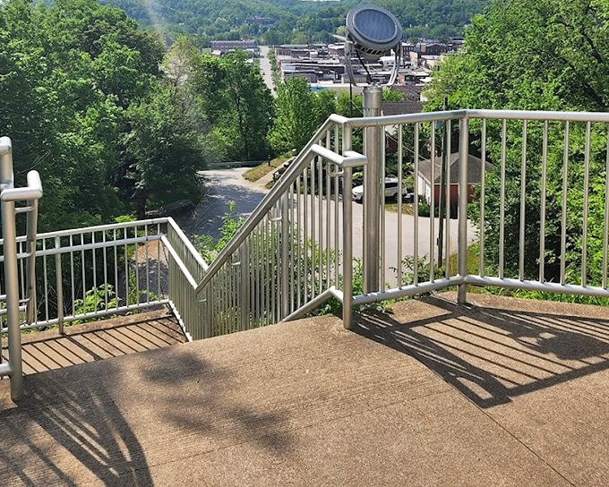 These zigzagging stairs and platforms create the perfect spots to catch your breath &ndash; and some spectacular views.