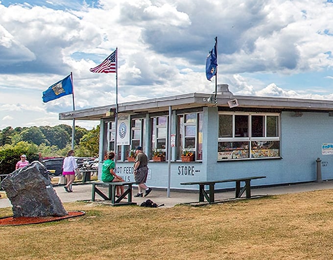 The beach commissary, where forgotten sunscreen and impromptu ice cream cravings find their solution. Every great adventure needs a proper supply station.