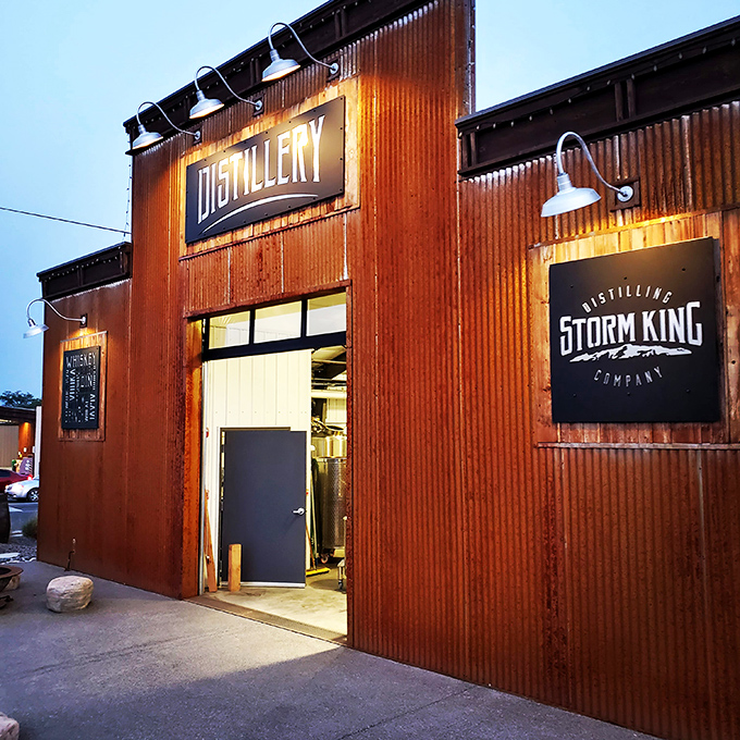 Storm King Distilling brings craft spirits to town in a corrugated temple to local libations.