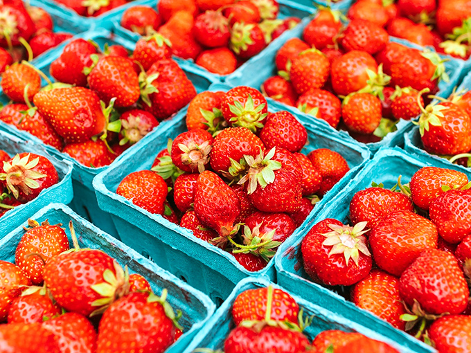 Summer captured in tiny red packages&mdash;these strawberries look so perfect they could make even a dessert chef blush with envy.