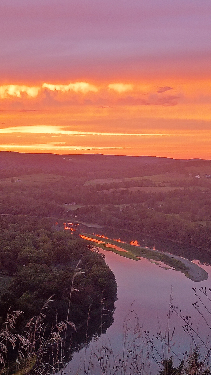 Sunset transforms the Susquehanna into molten gold. Worth every minute of the drive to witness nature's nightly magic show.