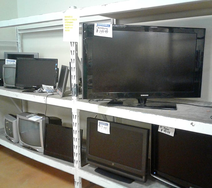 From vintage CRTs to modern flat screens, the electronics section is a timeline of how we've consumed "Treme," "NCIS: New Orleans," and Saints games.