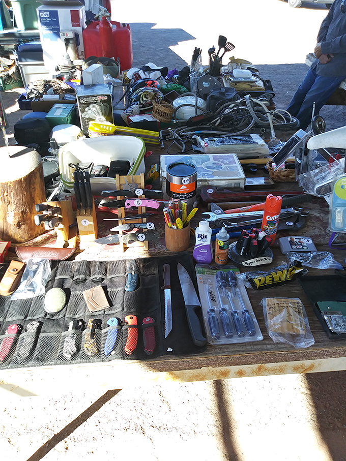 Tools, knives, and gadgets galore&mdash;a handyman's dream and a perfect place to find that oddly specific implement you never knew existed.