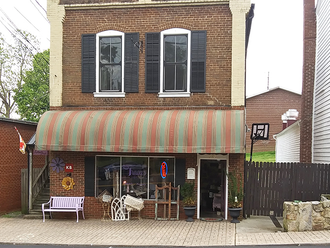 Tracee's Lakeside Treasures occupies a charming brick building where antiques and memories likely share equal shelf space.