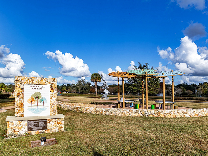 Tuscawilla Art Park proves that creativity thrives in small towns, offering spaces where imagination can run as wild as Florida's summer storms.