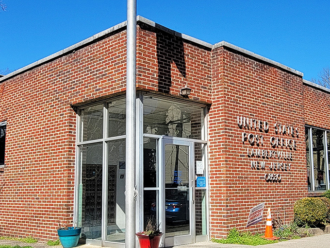 The post office proves that even government buildings can have personality when given the small-town treatment.