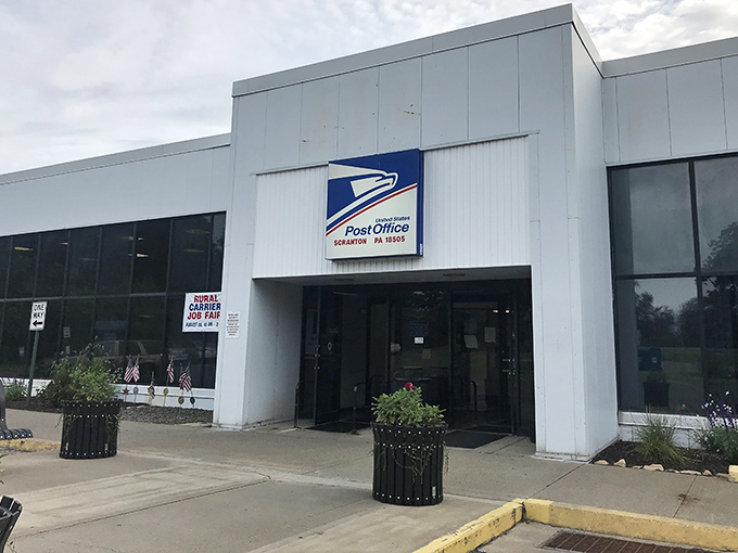 Even the post office in Scranton has a no-nonsense practicality that reflects the city's straightforward approach to daily life and reasonable cost of living.