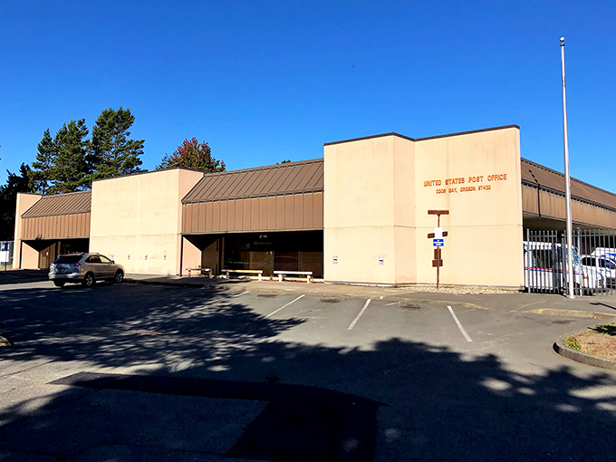 Even post offices can have personality in small coastal towns, where mailing a postcard becomes part of the authentic local experience.
