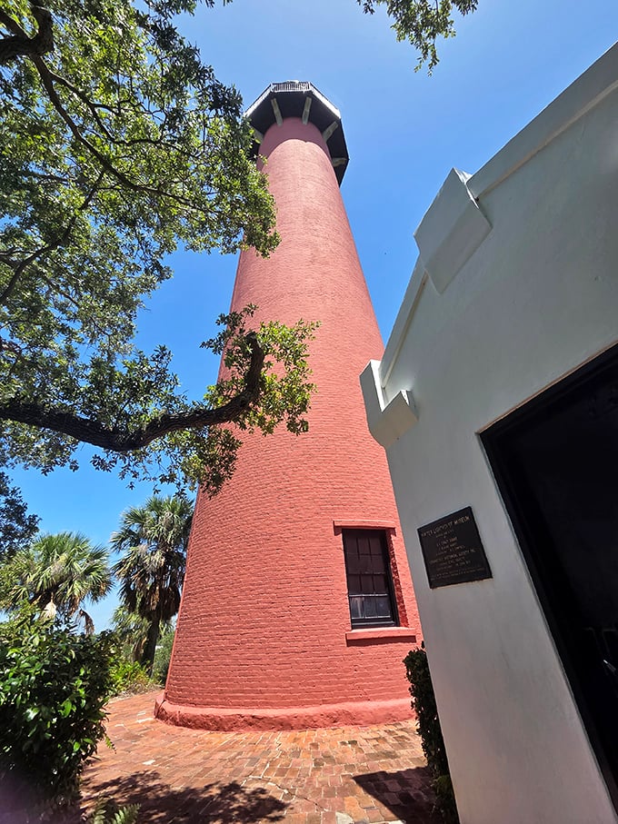 From this angle, you can almost hear the lighthouse whispering tales of shipwrecks, smugglers, and sailors who navigated by its faithful beam.