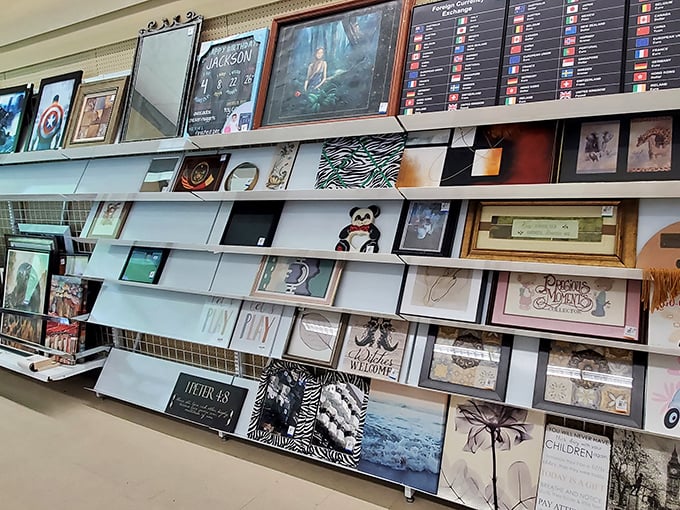 Wall art for every taste! From inspirational quotes to tropical scenes, your blank walls are begging for these second-chance masterpieces.