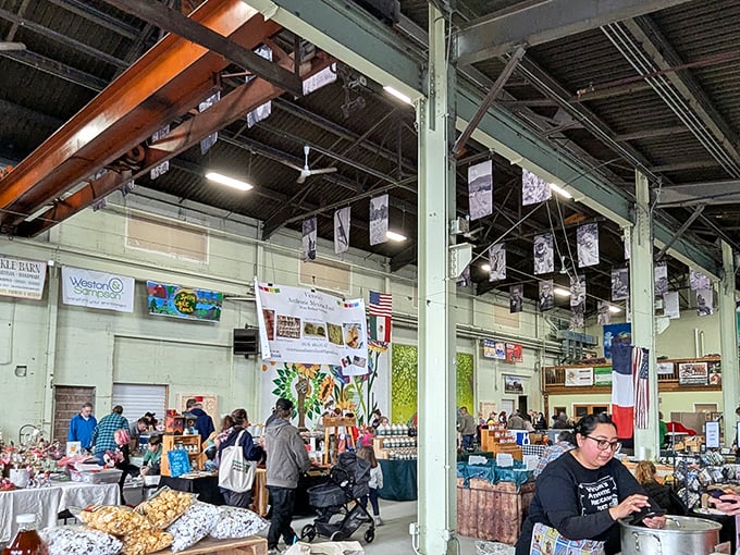 The Vermont Farmers Market buzzes with the energy of community commerce &ndash; where the distance between farm and table is measured in footsteps, not miles.