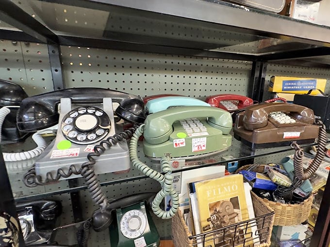 Rotary phones that would confuse anyone under 30&mdash;each one a monument to the lost art of memorizing phone numbers.