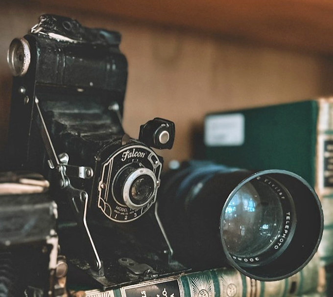A Falcon camera that captured someone's memories long before smartphones made everyone a photographer. History with a lens.