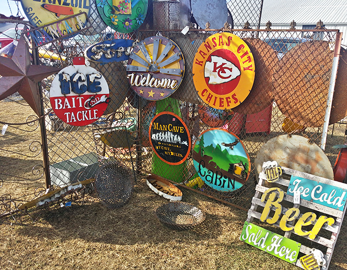 Vintage signs that capture Americana at its finest&mdash;from Kansas City Chiefs pride to the simple promise of ice-cold beer. 