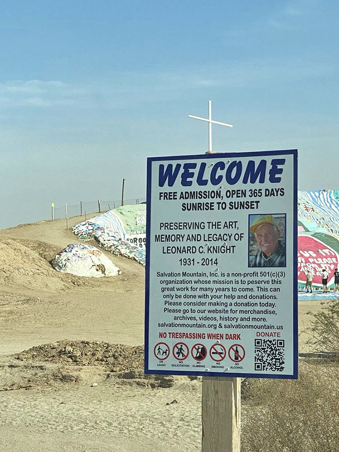 The welcome sign tells the story&mdash;free admission, sunrise to sunset, 365 days a year. A labor of love preserved through donations and dedicated volunteers. 