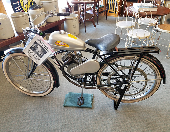 The Whizzer motorized bicycle represents that perfect sweet spot between pedal power and motorcycle – America's mid-century transportation innovation.