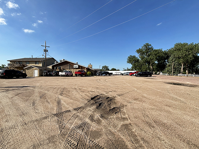 Woodcliff's rustic charm offers a glimpse of rural Nebraska living where parking doesn't require parallel skills or payment.