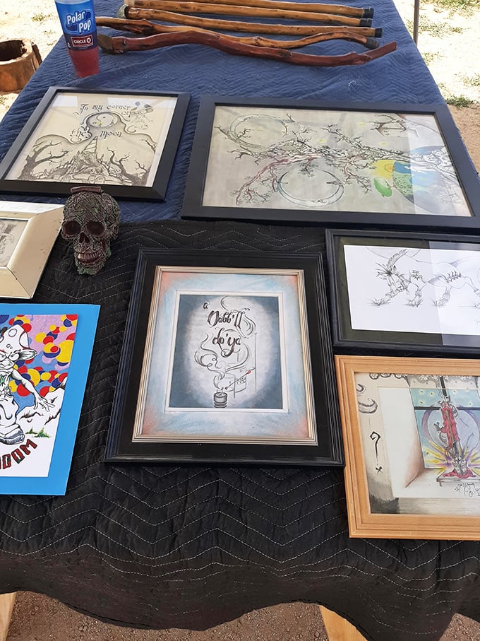 Art that ranges from "my kid could do that" to "wait, that's actually pretty cool" &ndash; all displayed under the Arizona sun.