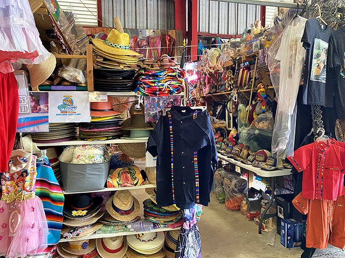 A treasure trove of Mexican imports brings vibrant culture to Central Florida, with sombreros and colorful textiles transforming shopping into a cross-border adventure.