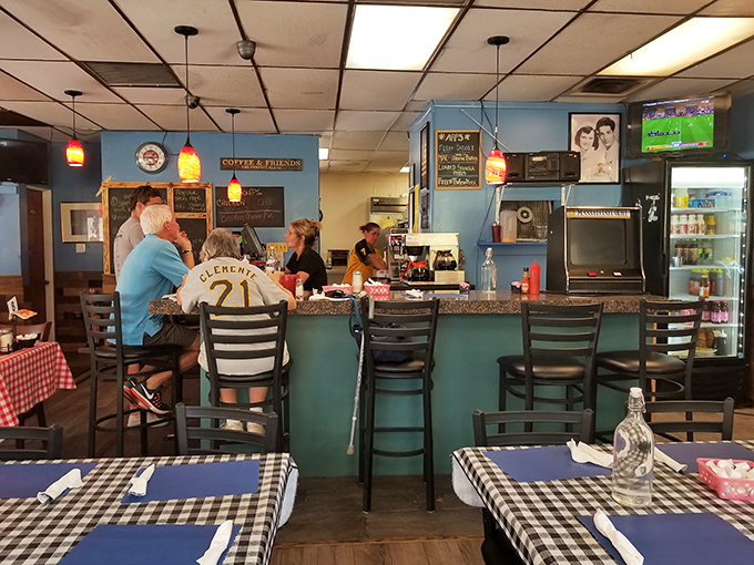 The counter seats&mdash;where solo diners become regulars and servers remember how you take your coffee before you even ask.