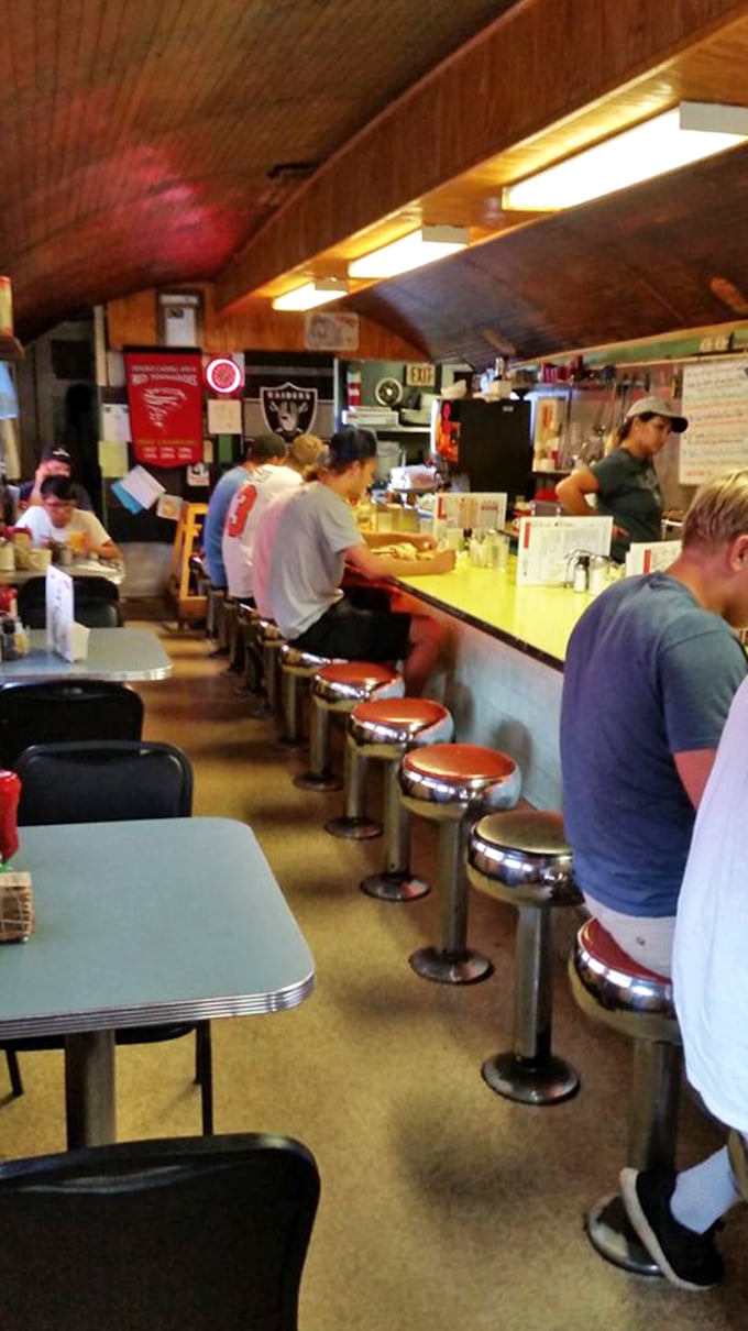 Where breakfast stories unfold one cup of coffee at a time. These counter seats have witnessed first dates, family traditions, and countless refills.