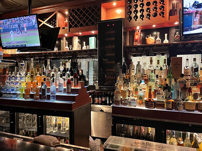 Not just a bar but a liquid museum of Mediterranean spirits. That ouzo collection isn't for show&mdash;it's for transforming ordinary evenings into Greek celebrations.