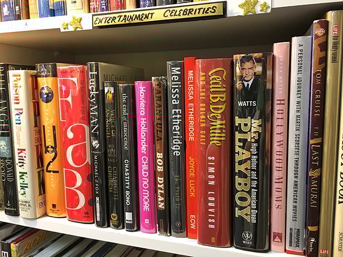 Books about entertainment and celebrities from when biographies required actual paper and multiple trees to tell someone's life story.