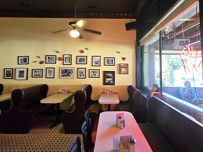 Cozy booths lined with black and white photos tell stories of Richmond's past while you create new memories over plates of comfort food.
