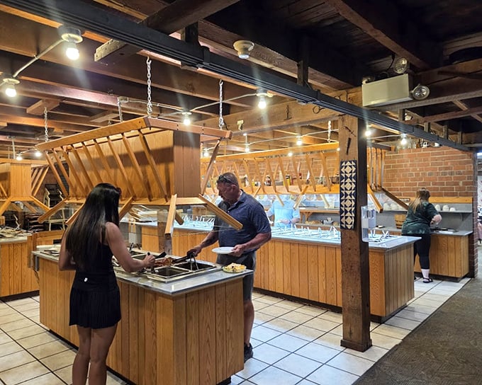 The buffet setup isn't trying to be fancy&mdash;it's trying to feed you well. And in Ohio, that's the highest form of hospitality.