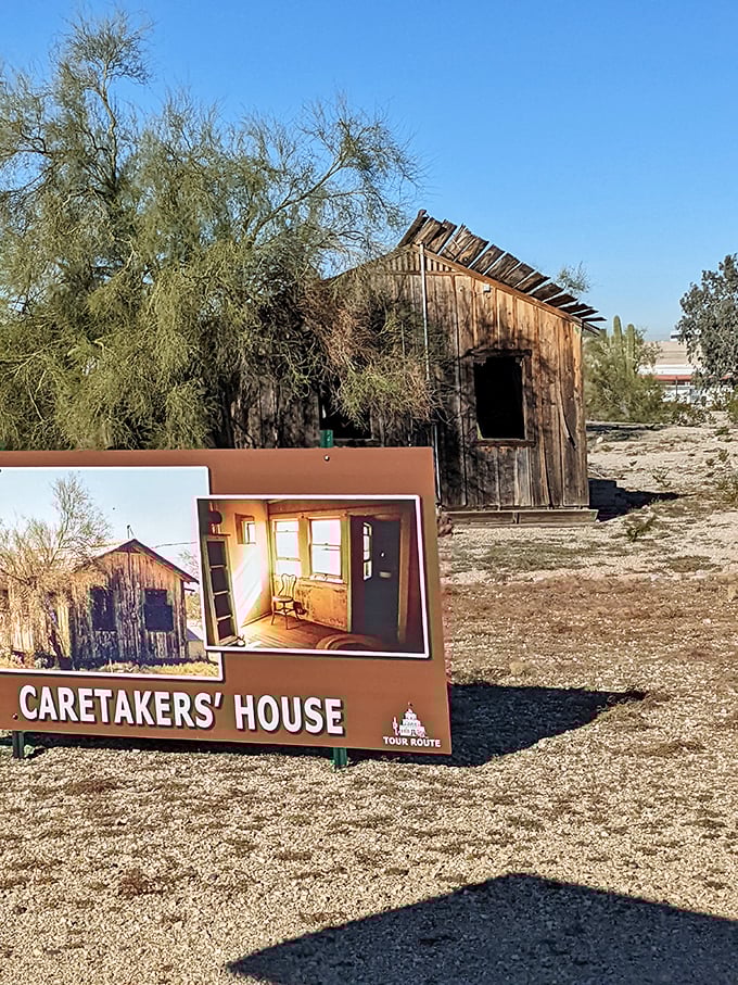 The Caretaker's House stands as a humble counterpoint to the castle's grandeur, a reminder that even desert fantasies require practical maintenance.
