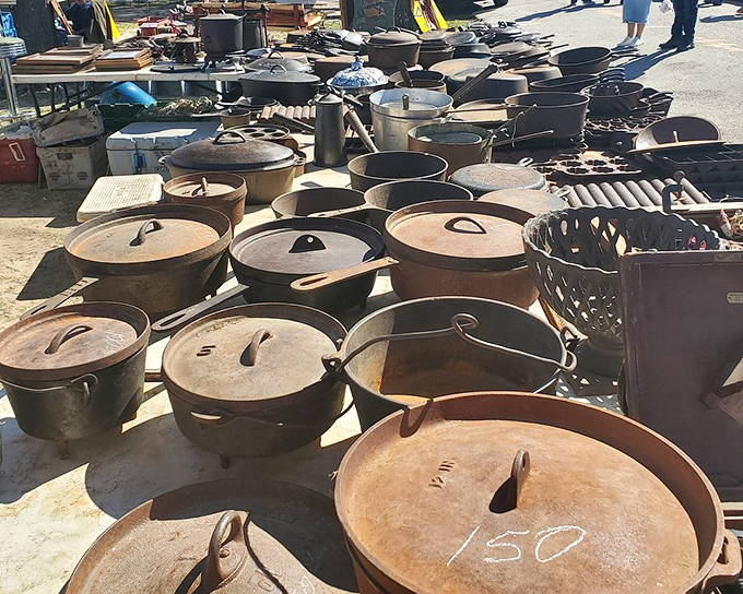 Cast iron heaven! These seasoned beauties have stories to tell and cornbread yet to bake&mdash;southern cooking's most faithful companions.