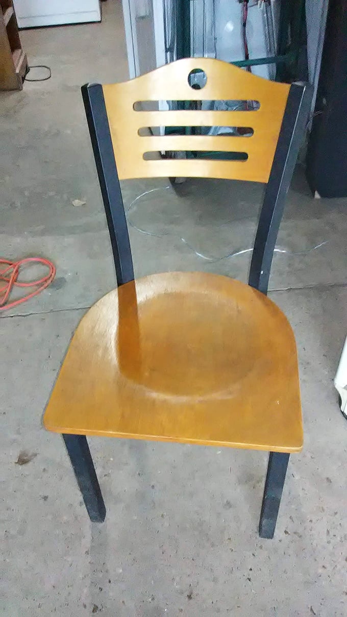 This chair isn't just furniture&mdash;it's a time machine waiting to transport you back to someone else's 1990s kitchen.