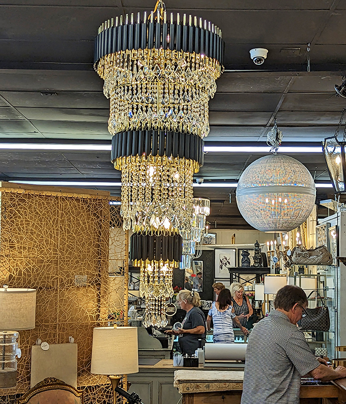 Chandeliers dripping with crystals and stories &ndash; imagine the dinner parties these beauties have illuminated over generations.