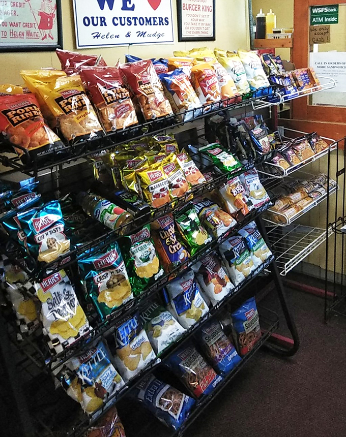 The chip rack&mdash;for when you realize you'll need road snacks later because you can't stop thinking about that breakfast you just had.