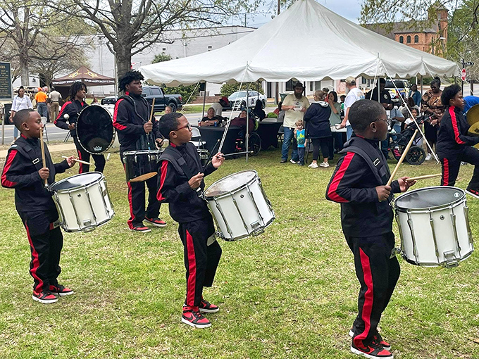 Community events bring Greenville's rhythm section to life, where young drummers learn that keeping time is as much about tradition as it is about music.