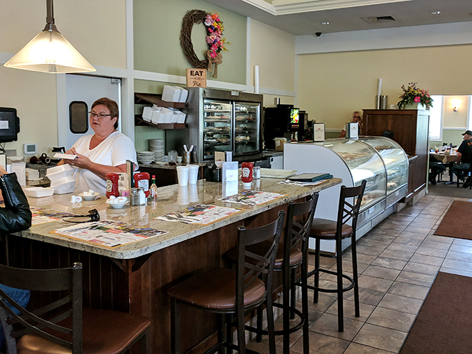 The counter seating offers front-row tickets to the culinary show&mdash;like sitting at the chef's table, but with better people-watching.