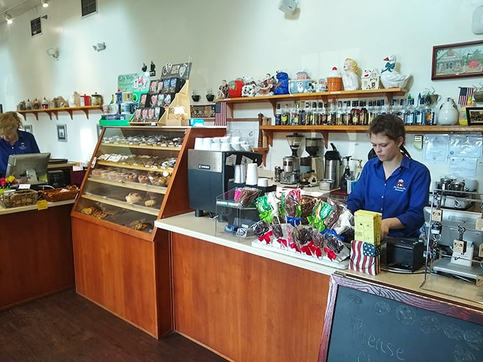 The bakery counter showcases treats that make willpower crumble faster than their cookies, with staff ready to enable your sweet-toothed decisions.