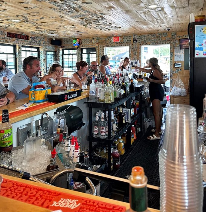 The bar buzzes with lake-effect happiness as patrons toast to finding their new favorite Michigan haunt.