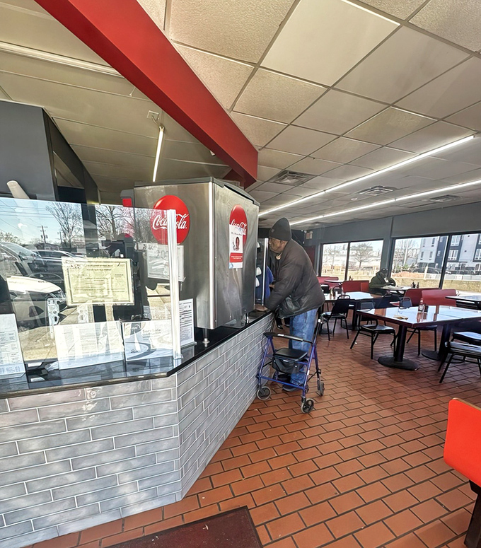 Where transactions are simple and expectations are high. This counter has witnessed decades of Atlanta's hunger for authentic soul food.