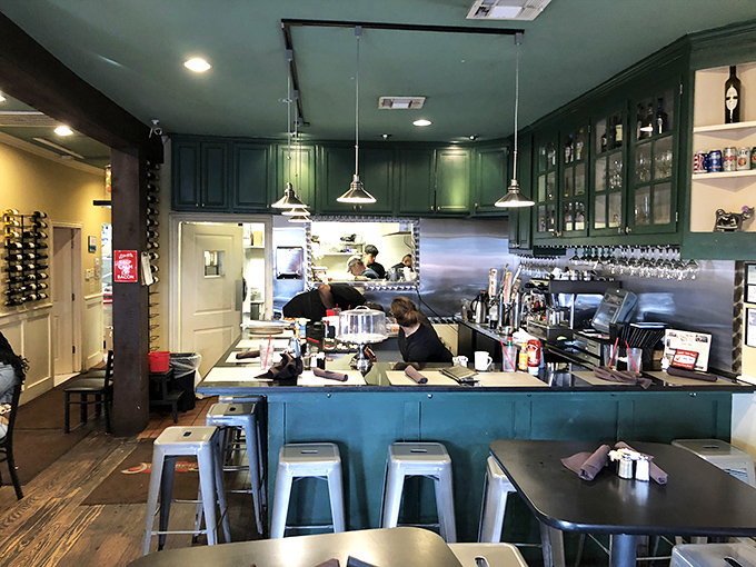 The heart of the operation, where culinary magic happens and that famous peppered gravy comes to life.