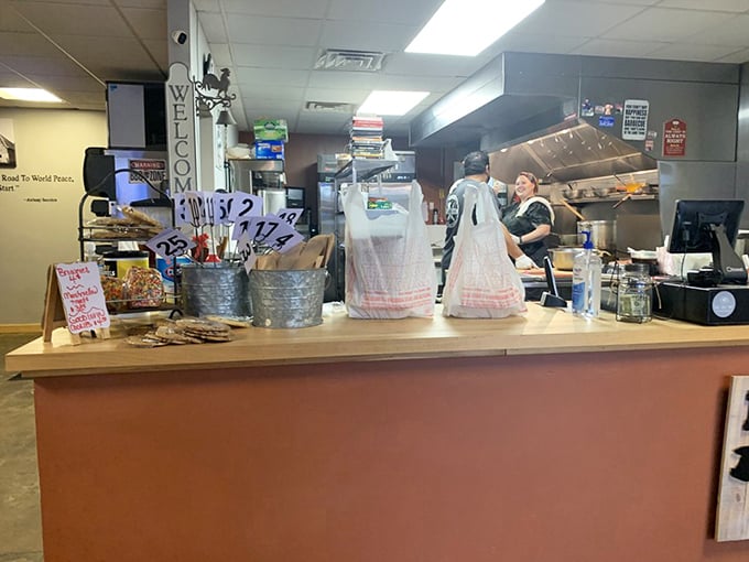 The order counter keeps things simple and efficient&mdash;place your order, grab a number, and prepare for happiness.