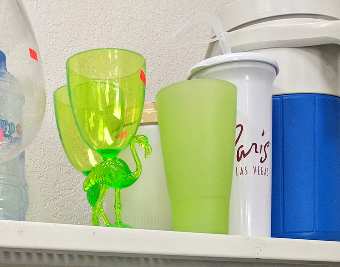 Quirky drinkware that sparks joy &ndash; that flamingo-stemmed goblet is begging to serve something tropical at your next gathering.